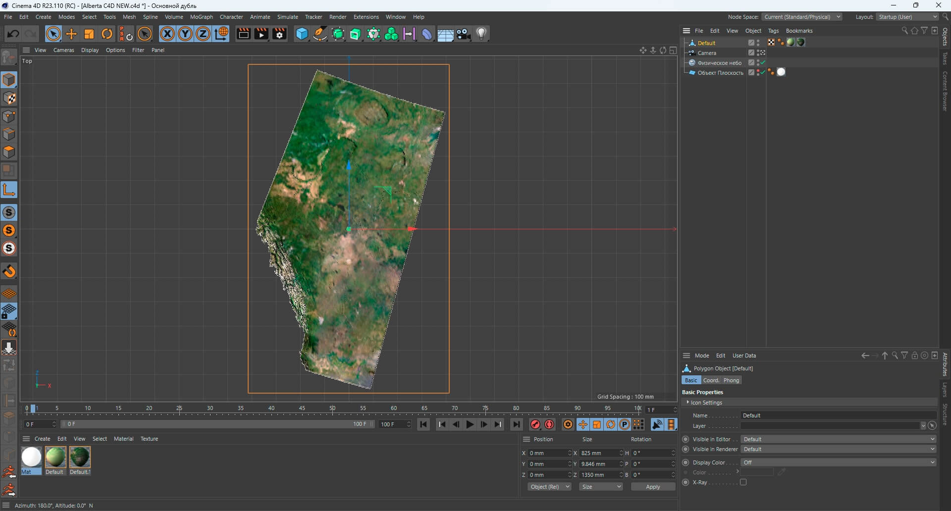 Alberta Terrain 3D Map by Shustrik