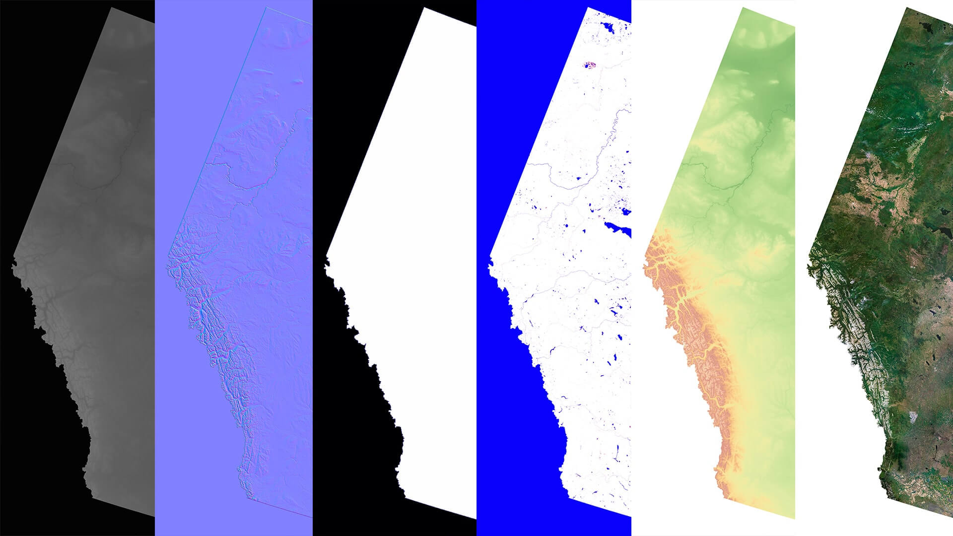 Alberta Terrain 3D Map by Shustrik
