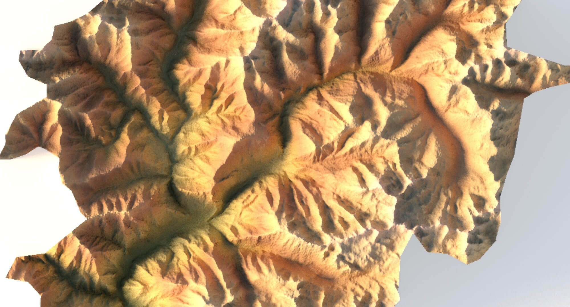 Andorra Terrain for CNC, Printing and Design - 3D Model by Shustrik