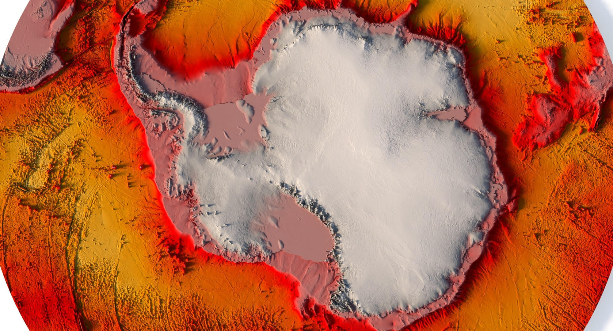 Antarctica Terrain With Ice - 3D Model by Shustrik