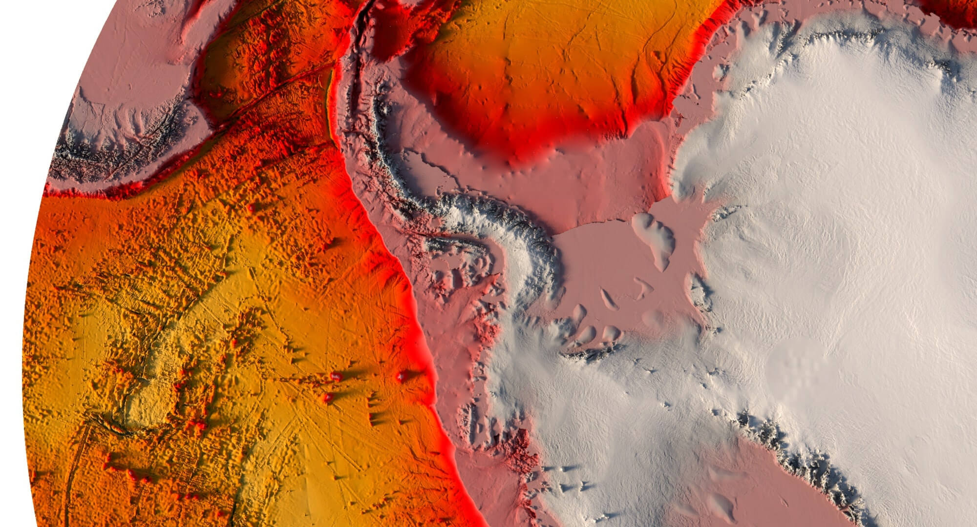 Antarctica Terrain With Ice - 3D Model by Shustrik