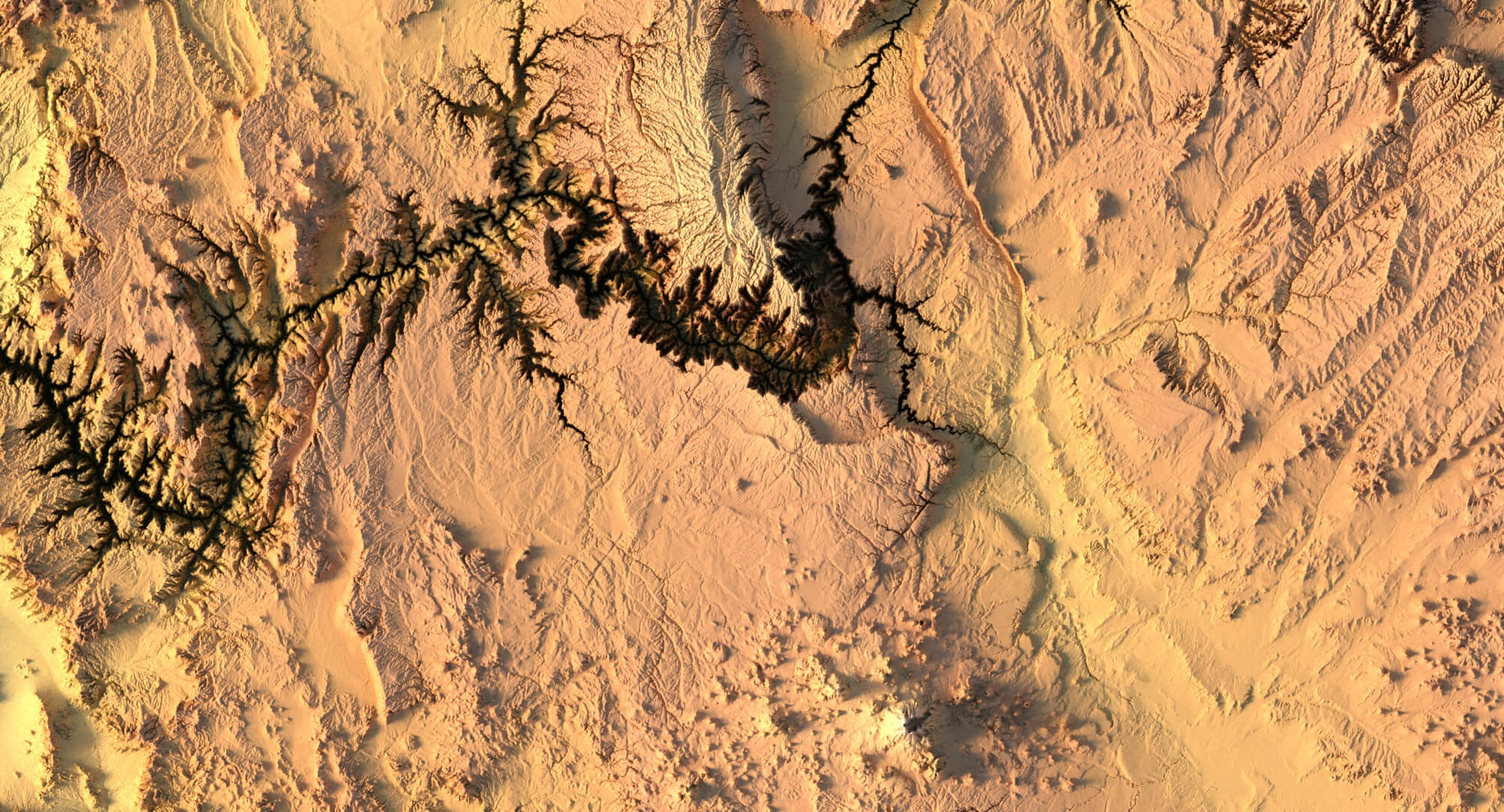 Arizona Map Topographic Stl Model by Shustrik