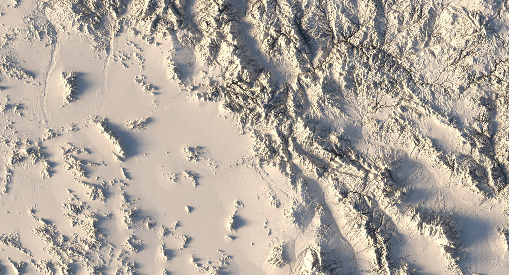 Arizona Map Topographic Stl Model by Shustrik