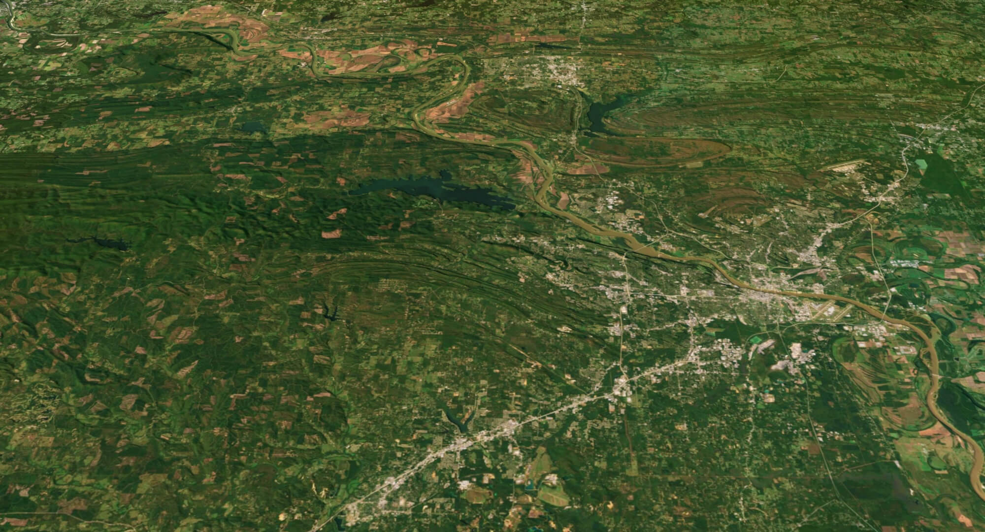 Arkansas State Terrain 3D Map by Shustrik