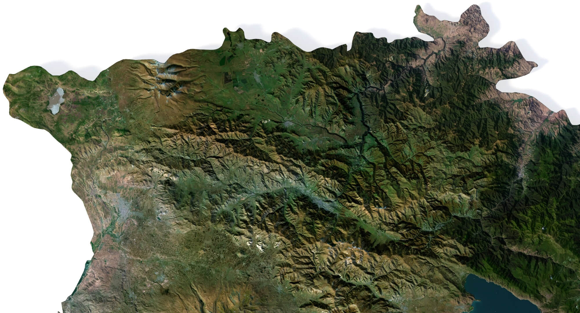 Armenia Terrain 3D Map by Shustrik