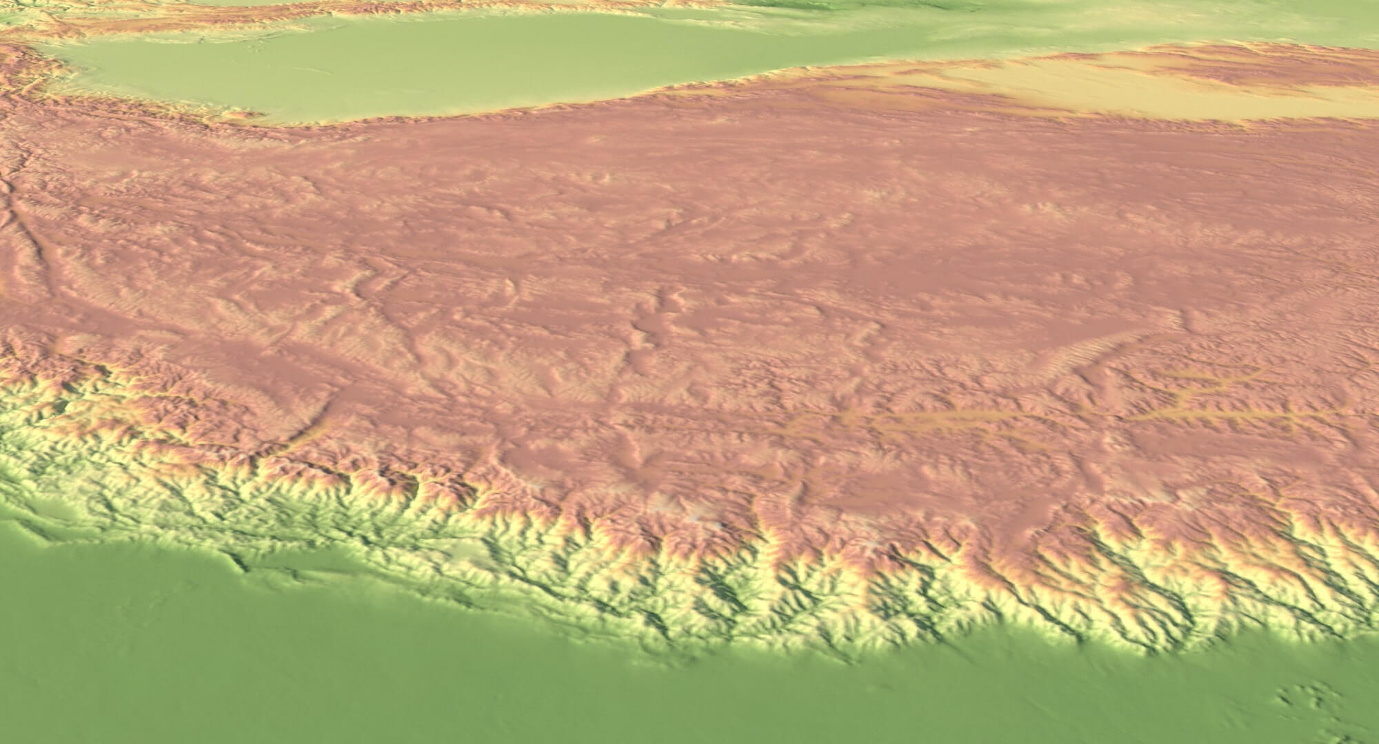 Asia Terrain 3D Map by Shustrik