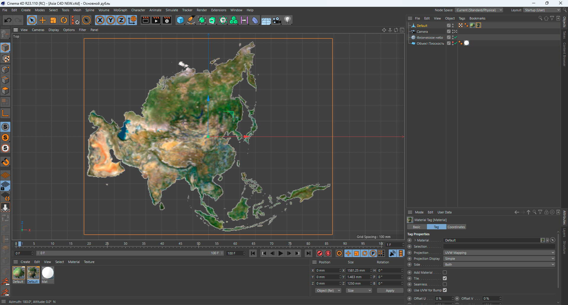 Asia Terrain 3D Map by Shustrik