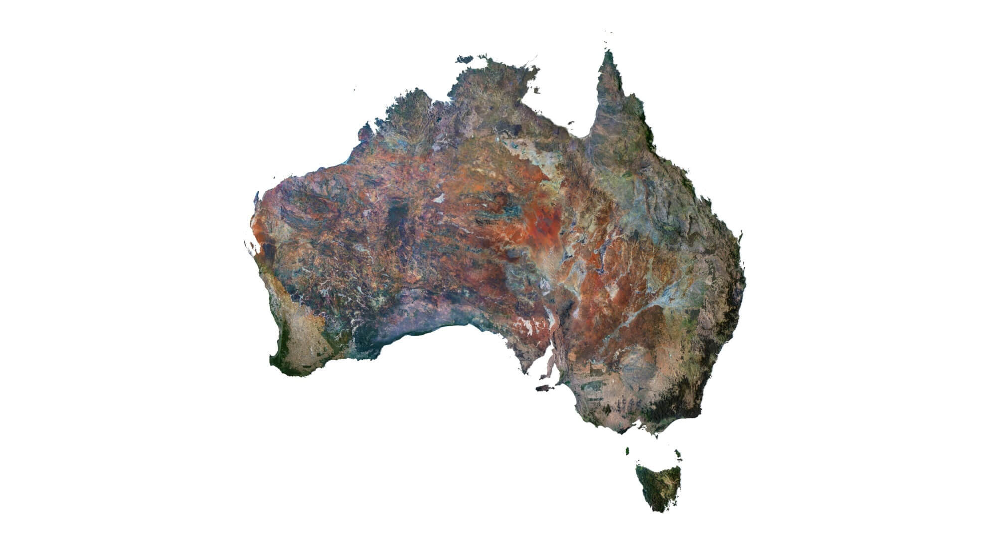 Australia Terrain 3D Map by Shustrik