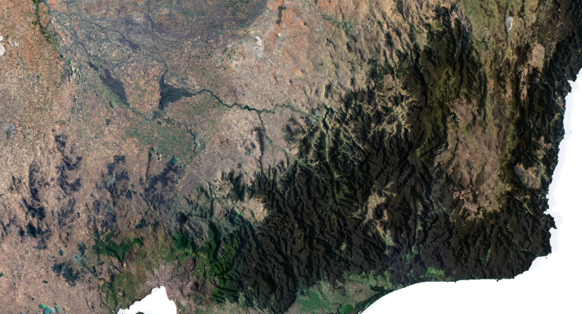 Australia Terrain 3D Map by Shustrik