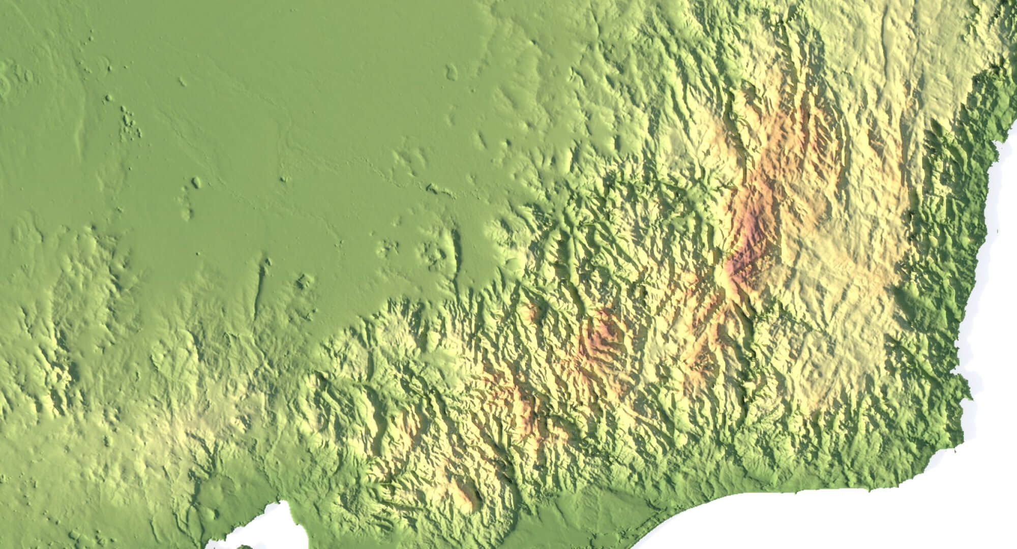 Australia Terrain 3D Map by Shustrik