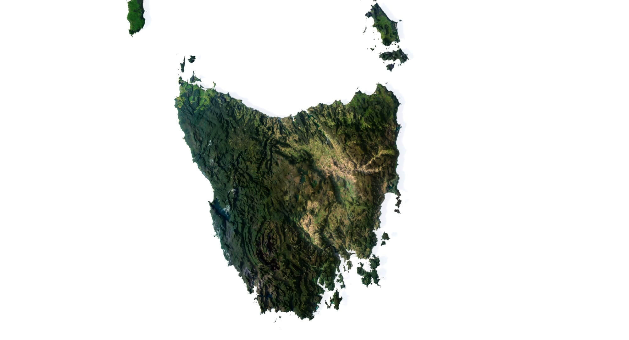 Australia Terrain 3D Map by Shustrik