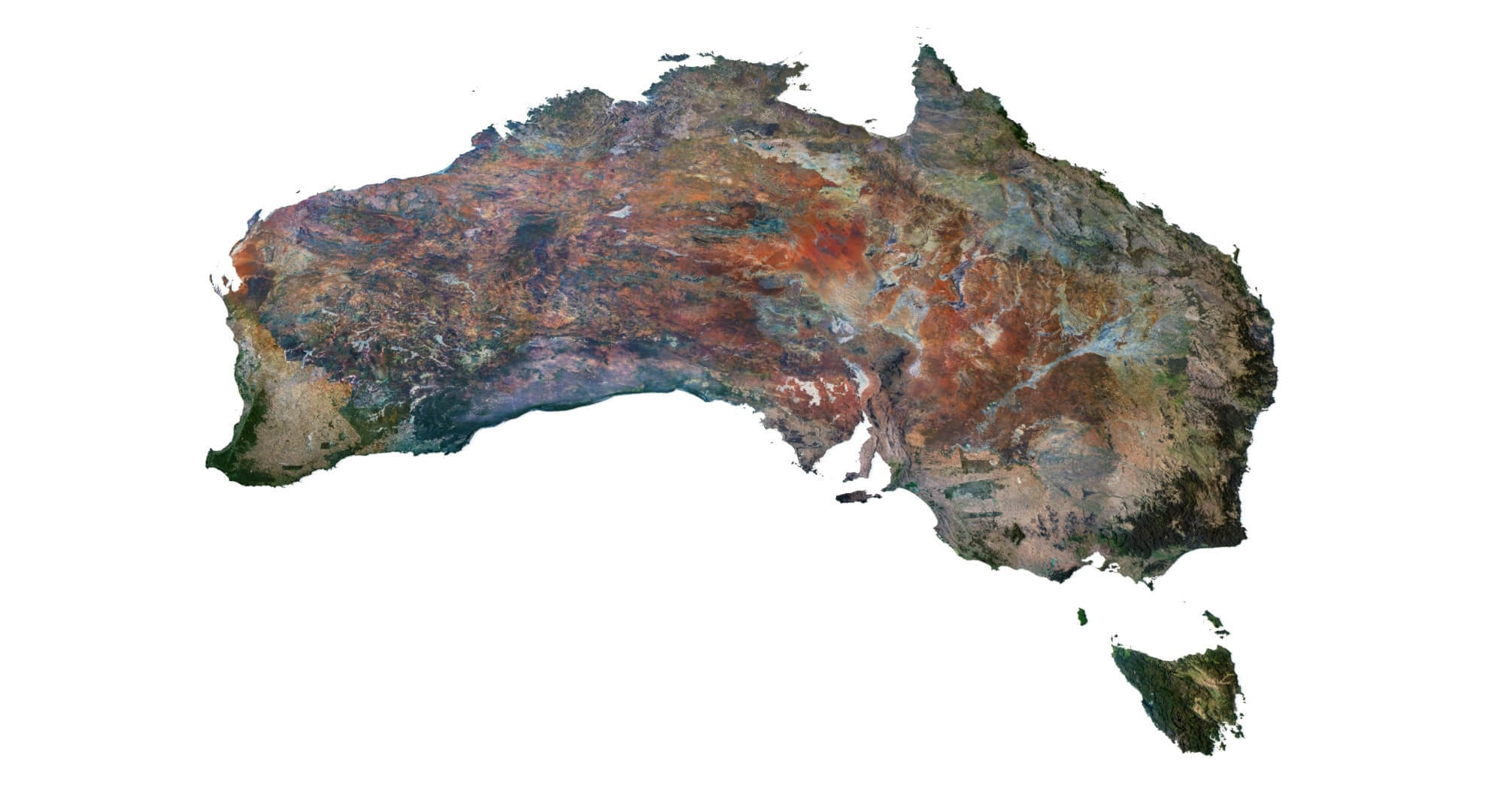 Australia Terrain 3D Map by Shustrik