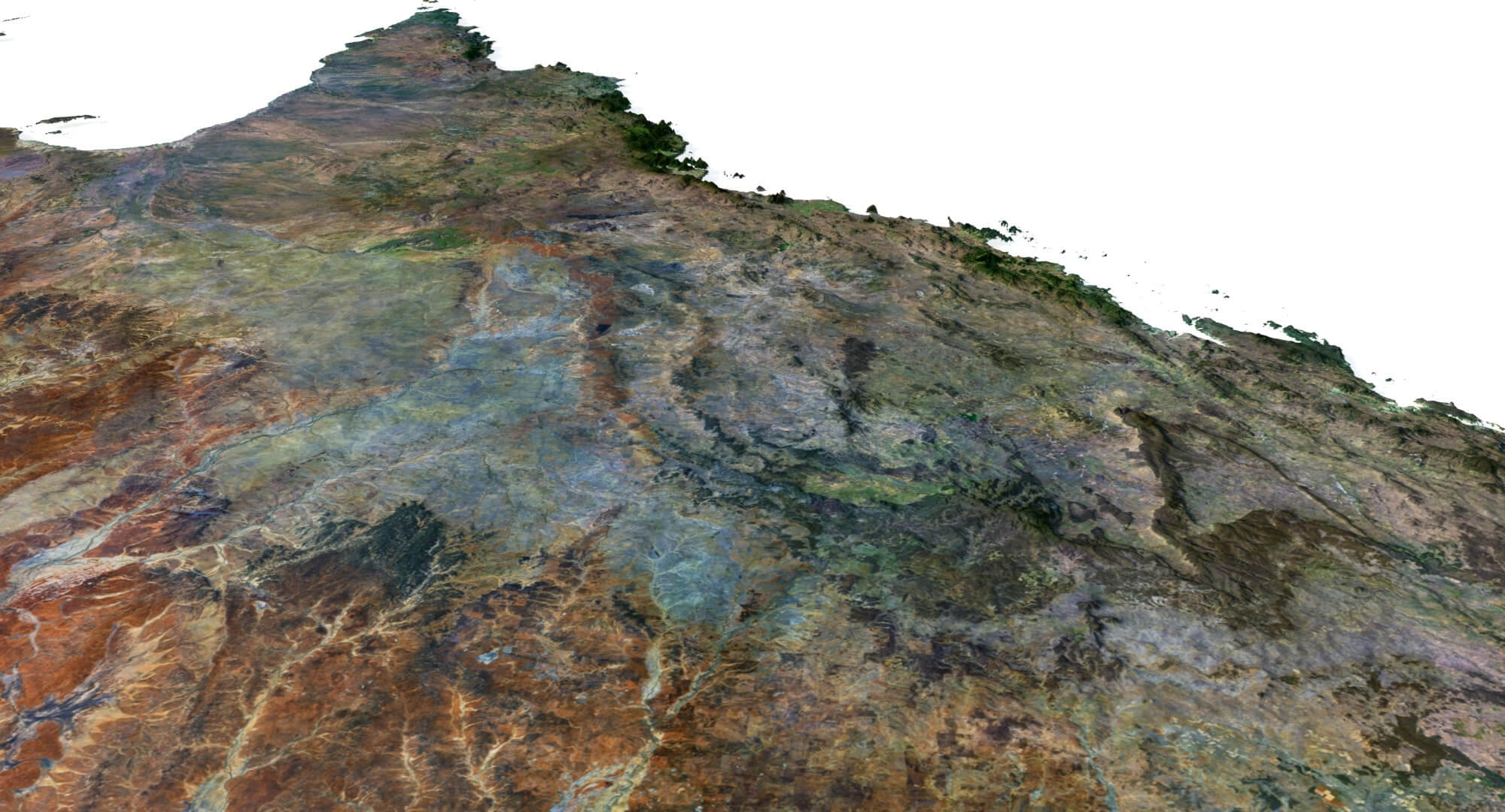 Australia Terrain 3D Map by Shustrik