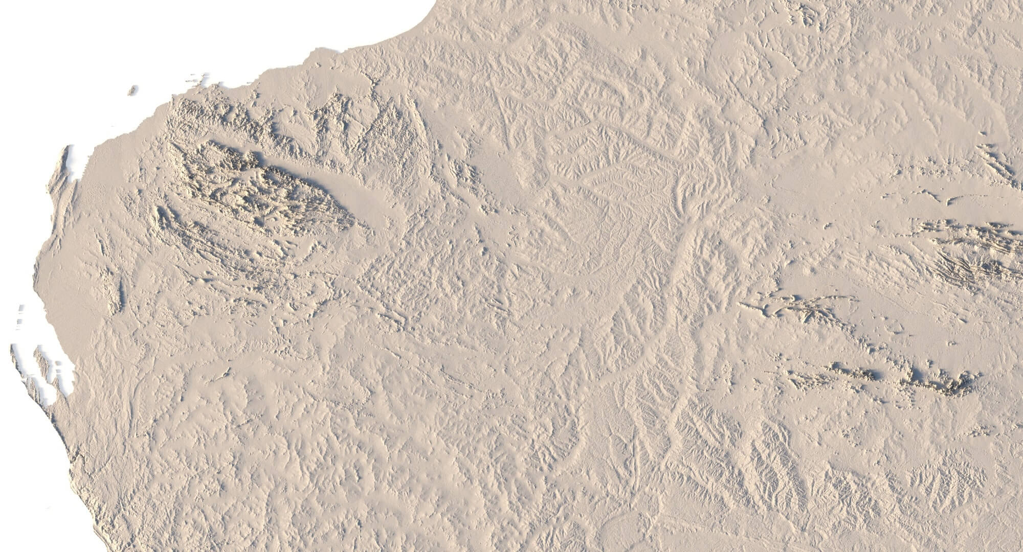 Australia Terrain for CNC, Printing and Design - 3D Model by Shustrik