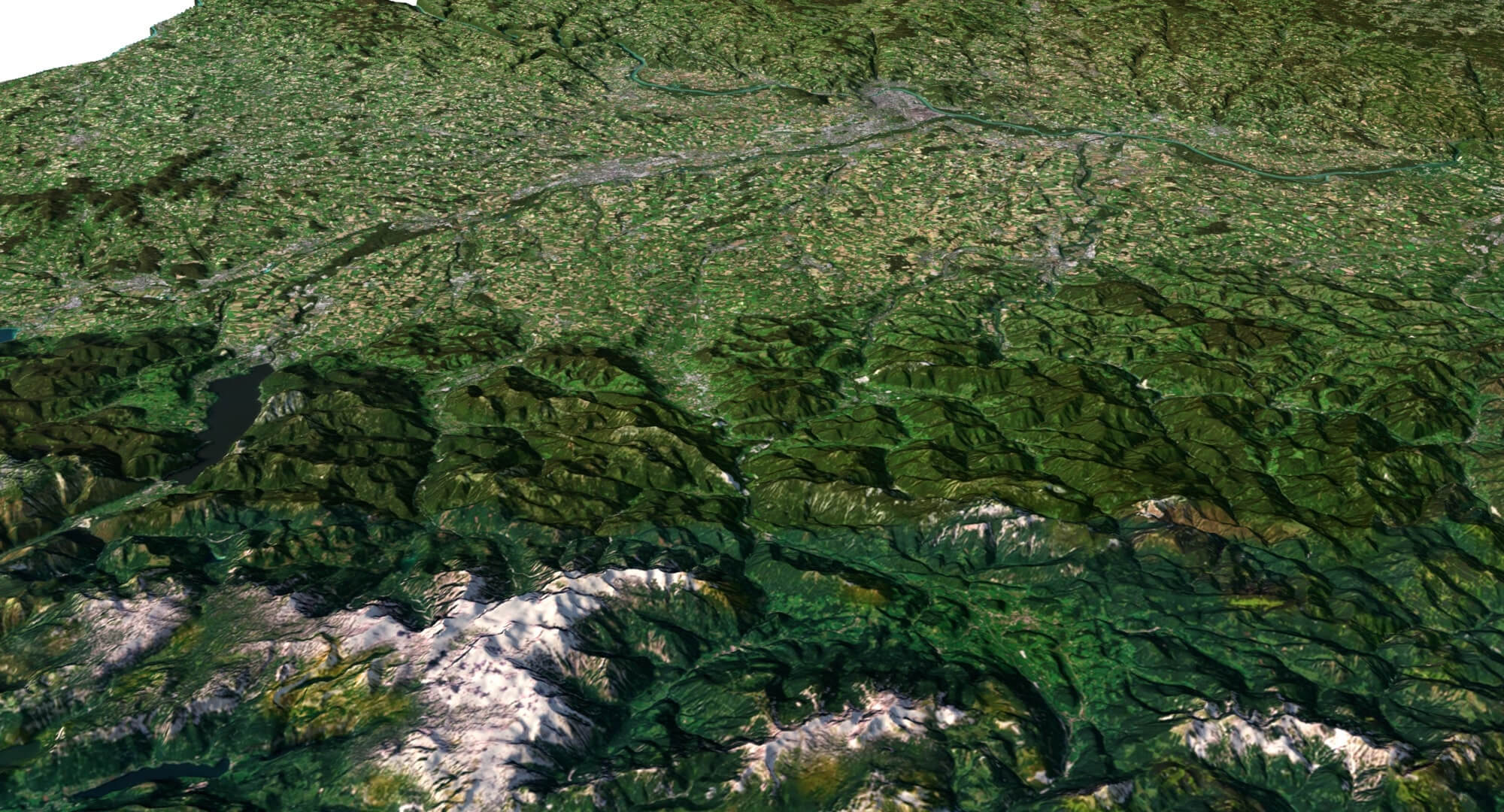 Austria Terrain 3D Map by Shustrik