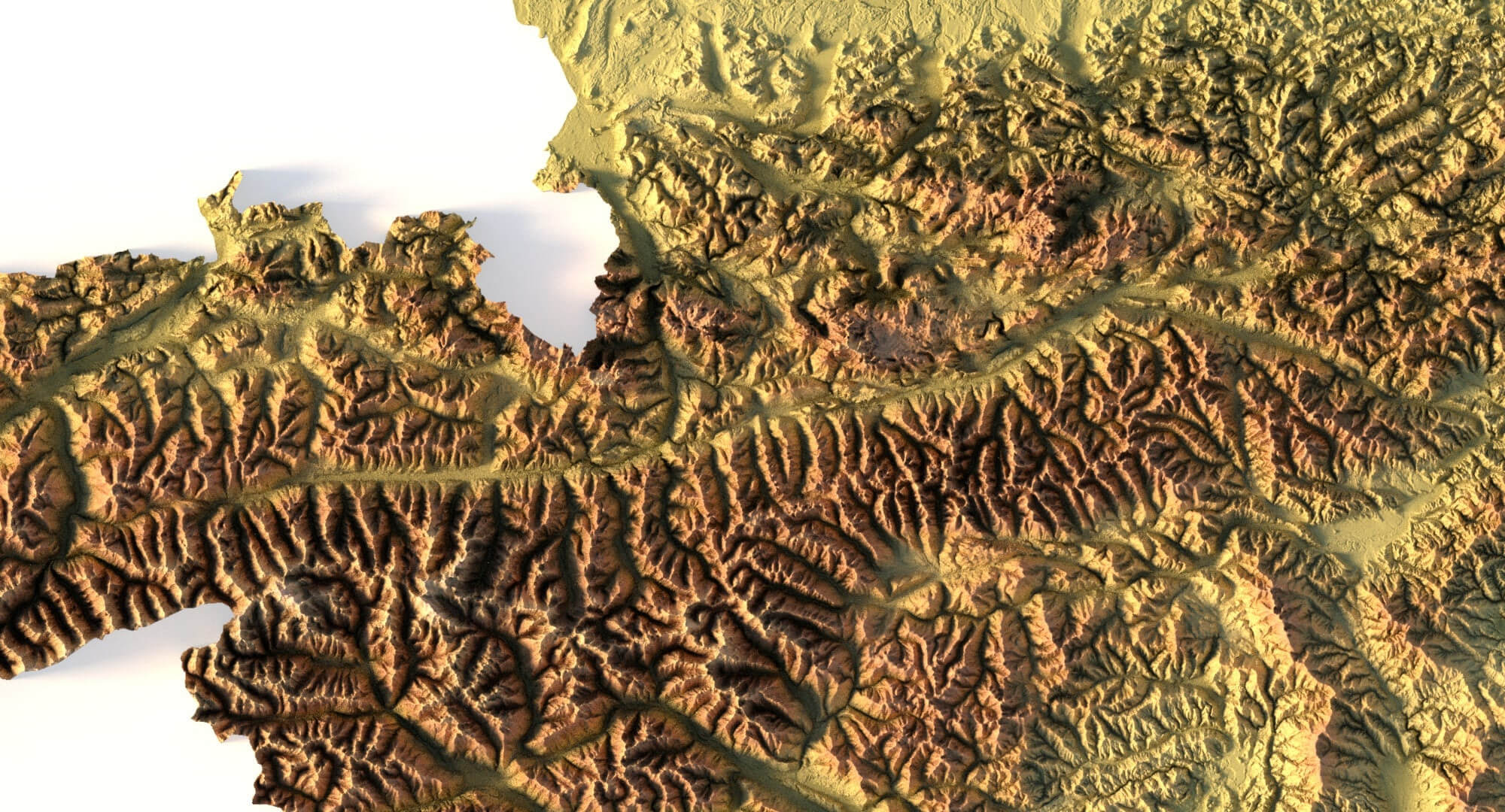 Austria Terrain - 3D Model by Shustrik