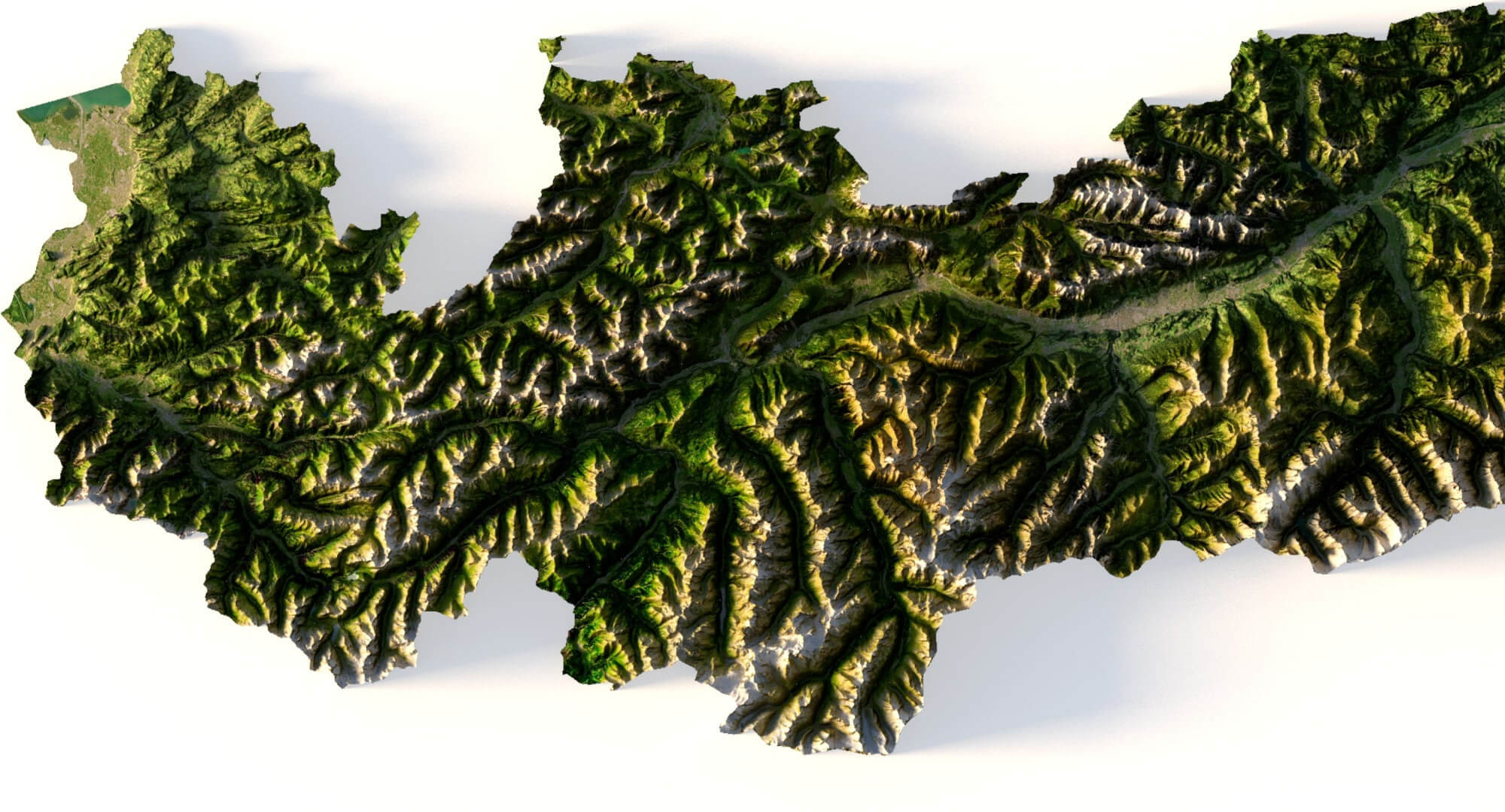 Austria Terrain - 3D Model by Shustrik