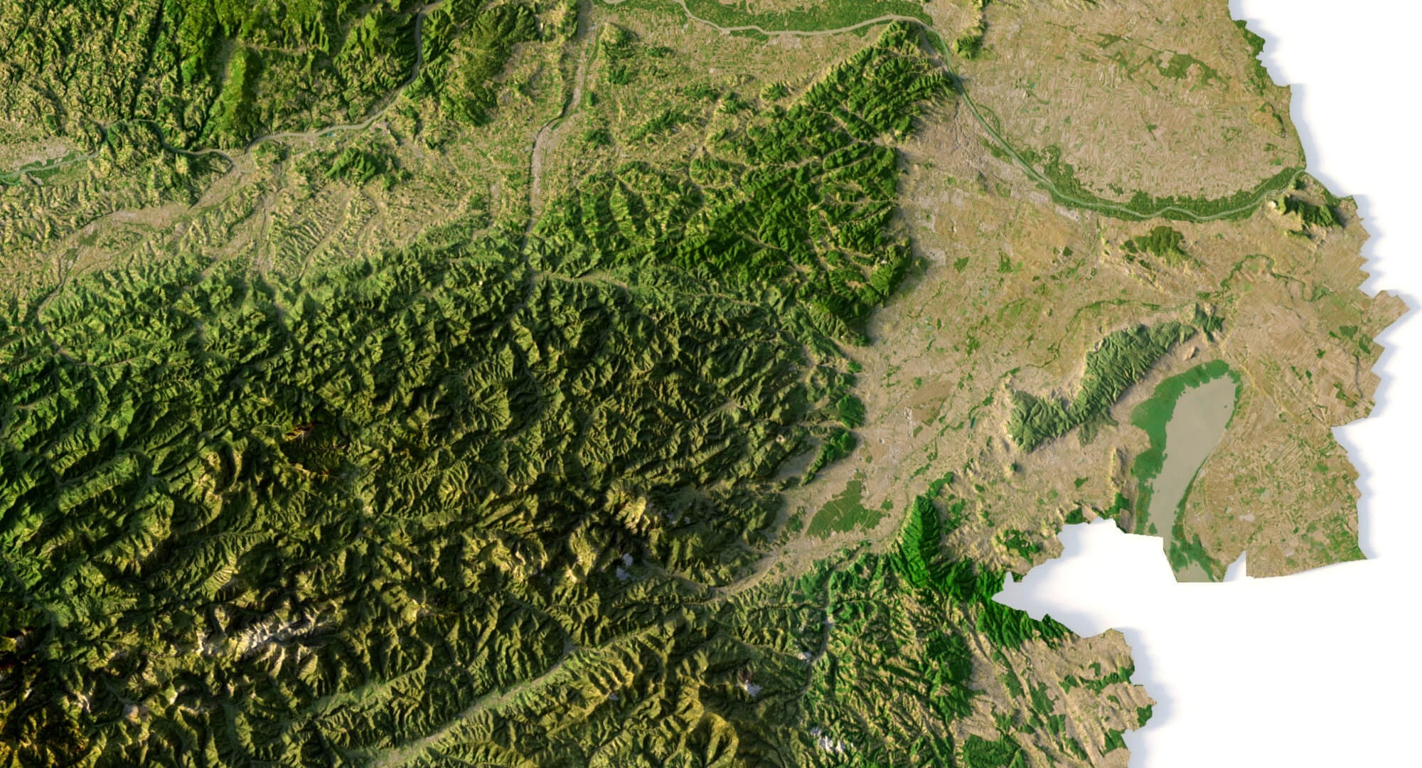 Austria Terrain - 3D Model by Shustrik