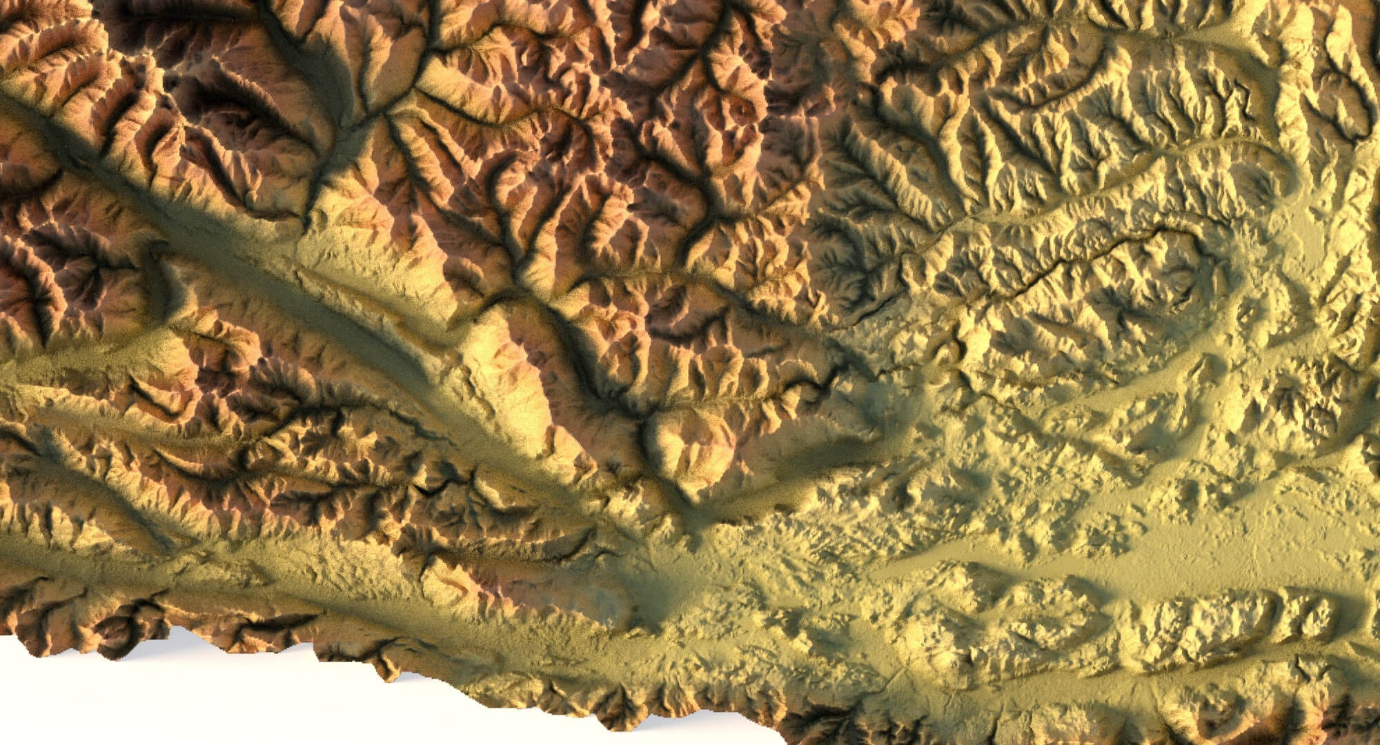 Austria Terrain - 3D Model by Shustrik
