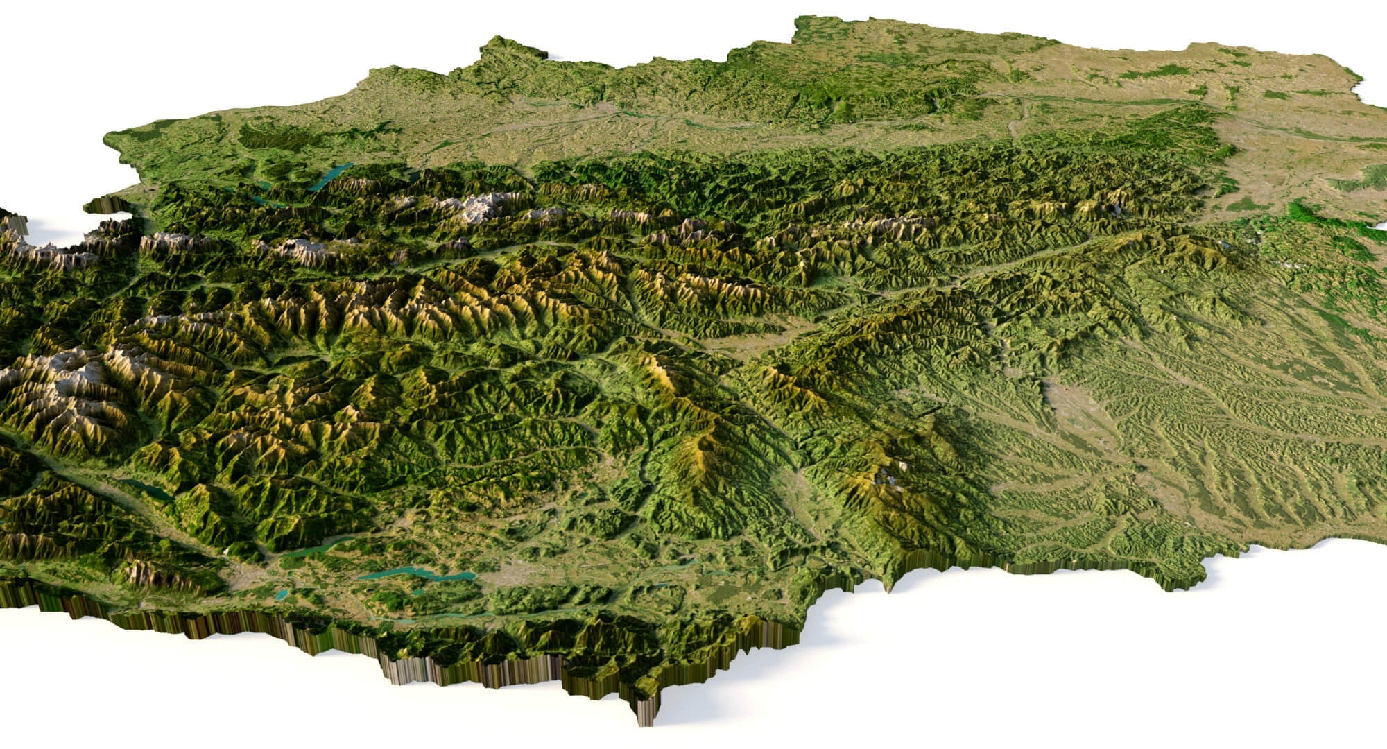 Austria Terrain - 3D Model by Shustrik