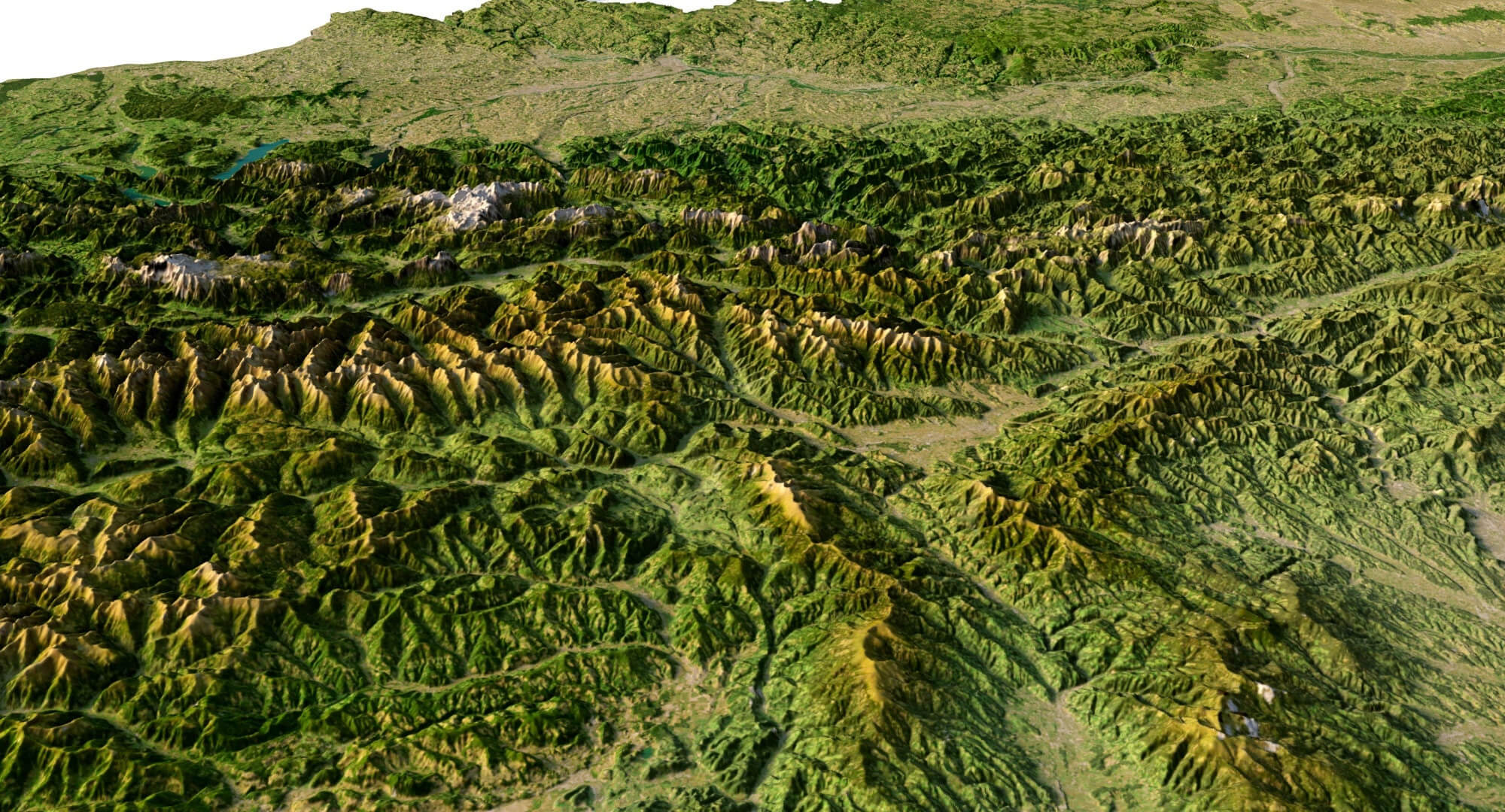 Austria Terrain - 3D Model by Shustrik