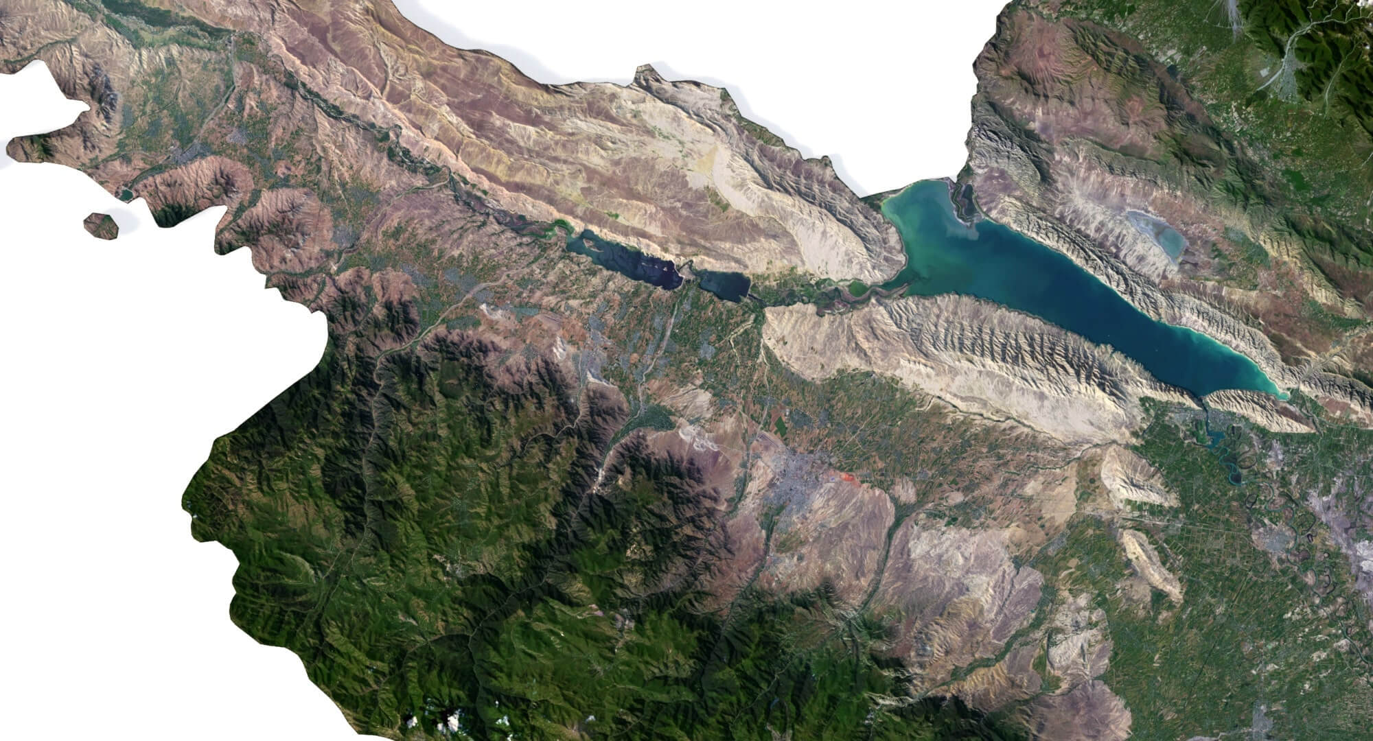 Azerbaijan Terrain 3D Map by Shustrik
