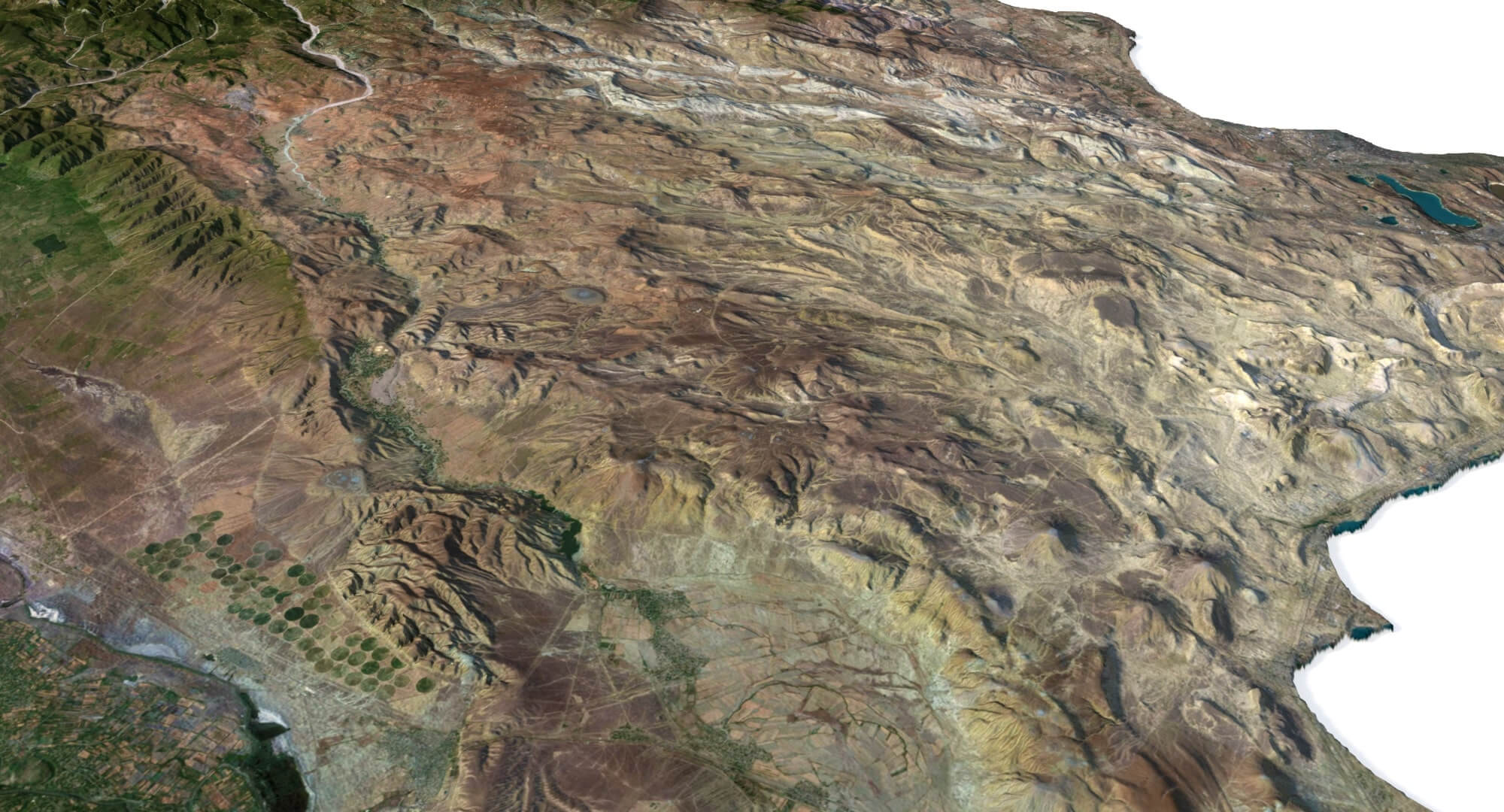 Azerbaijan Terrain 3D Map by Shustrik