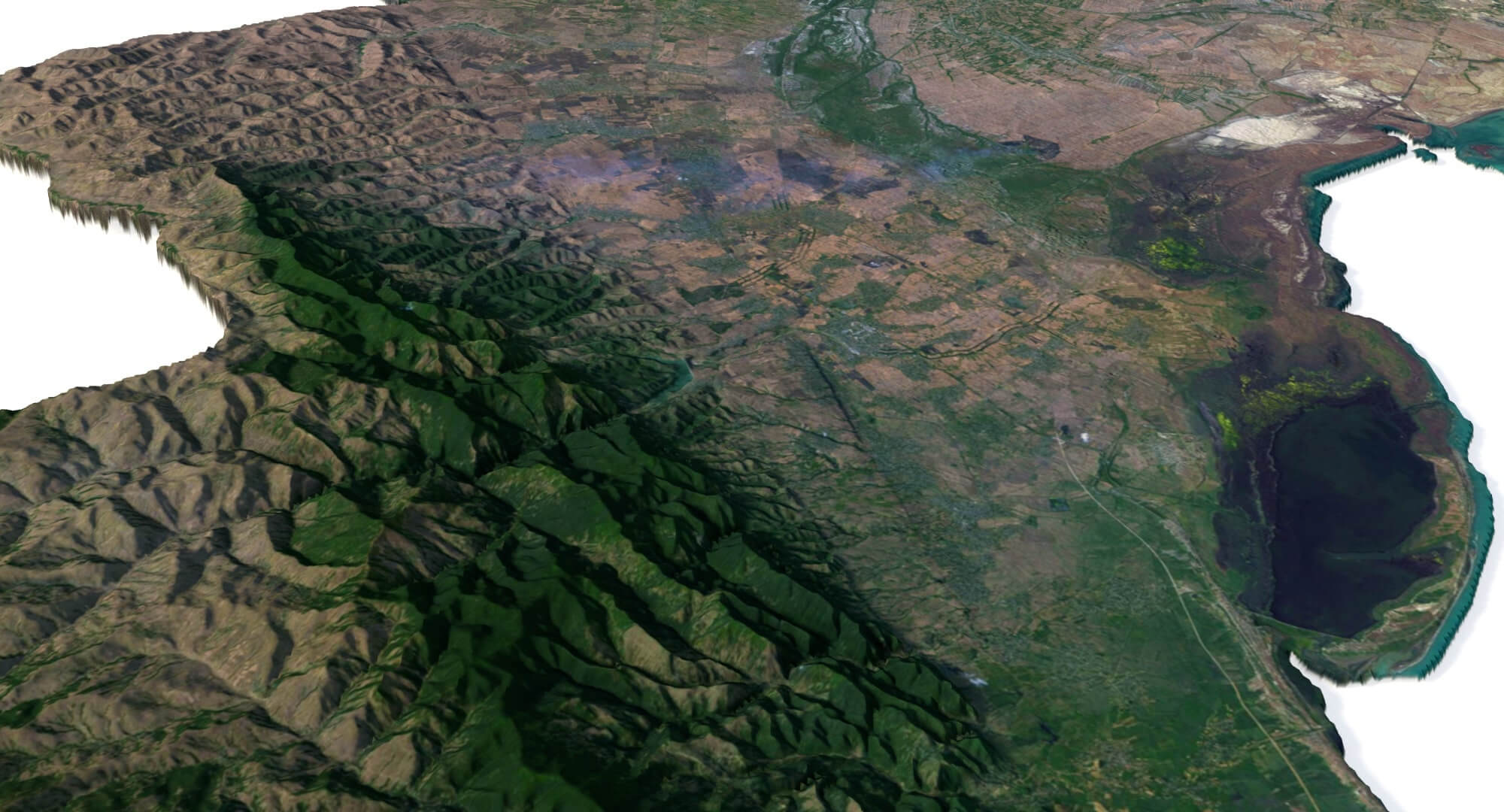 Azerbaijan Terrain 3D Map by Shustrik
