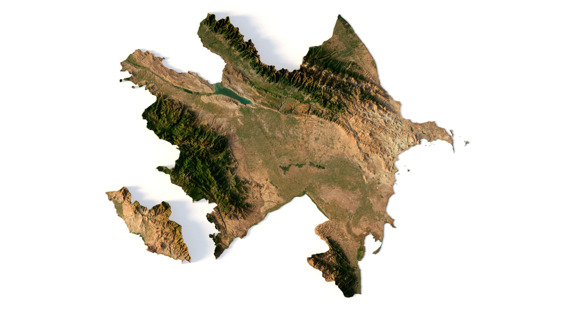 Azerbaijan Terrain - 3D Model by Shustrik
