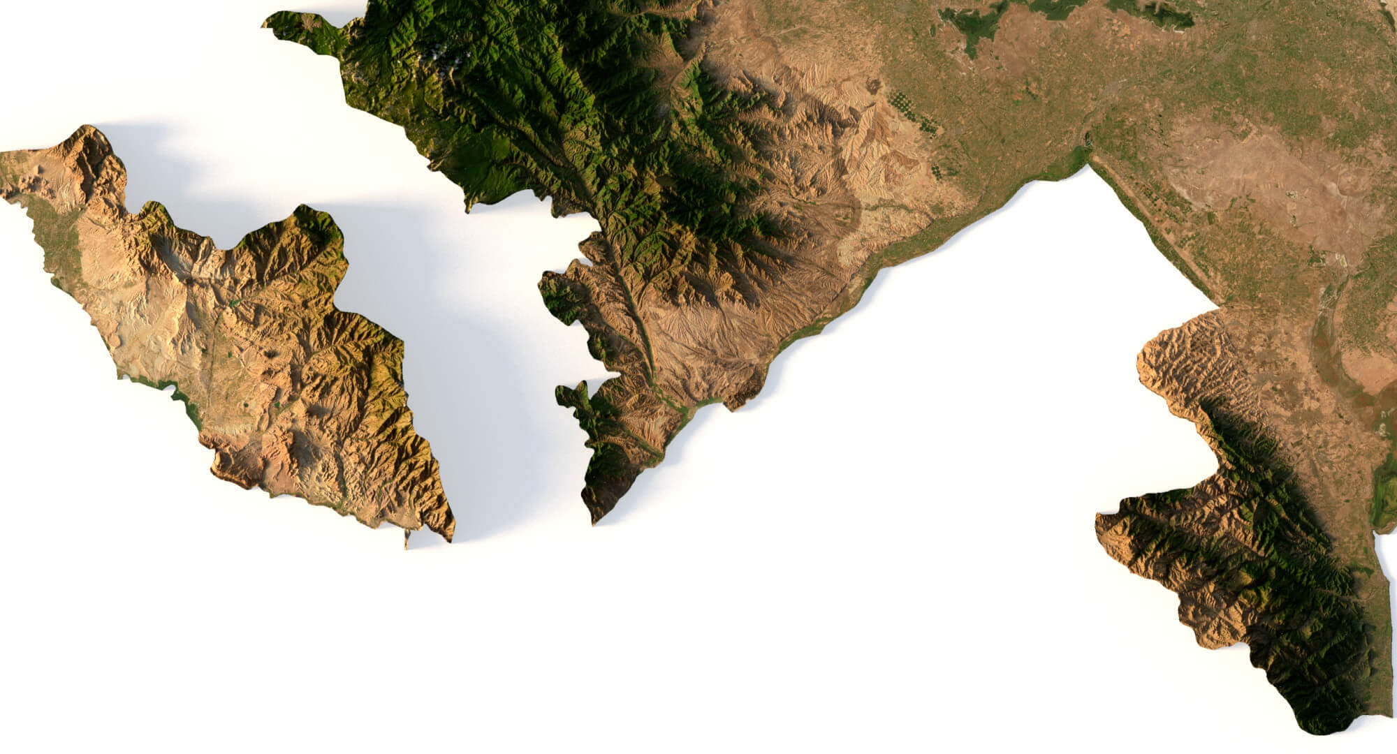 Azerbaijan Terrain - 3D Model by Shustrik