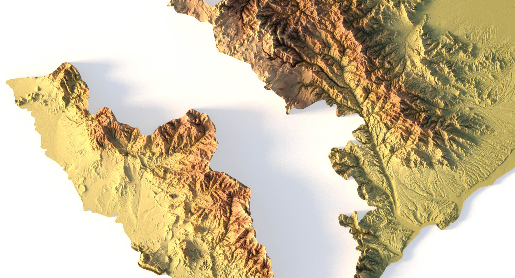 Azerbaijan Terrain - 3D Model by Shustrik