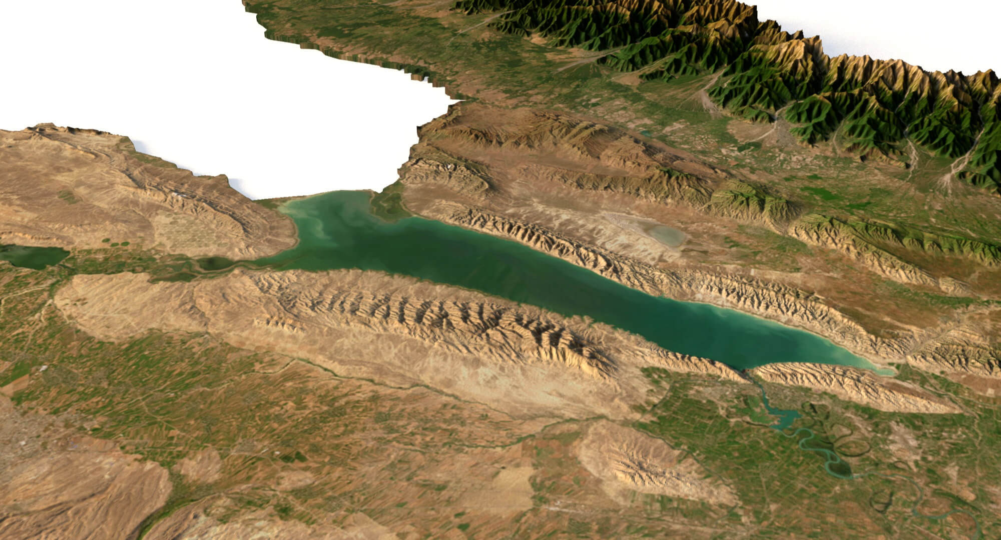 Azerbaijan Terrain - 3D Model by Shustrik