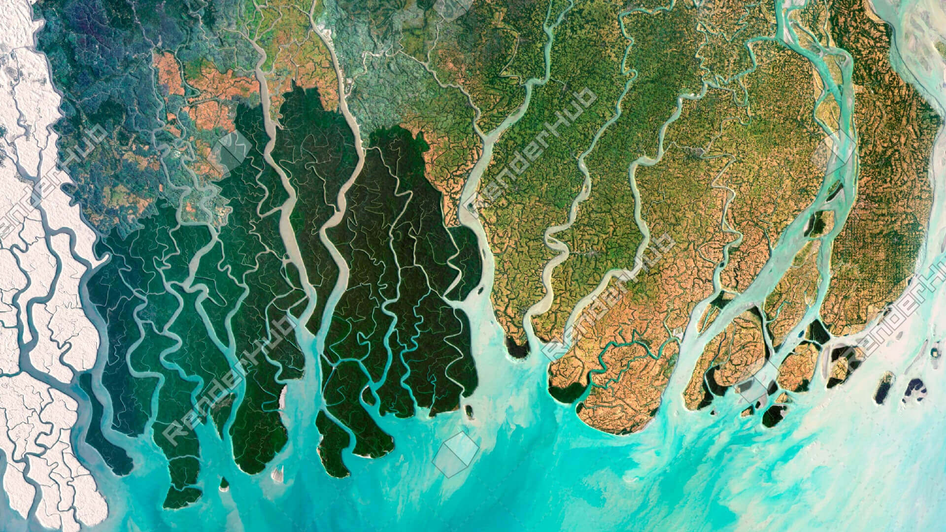 Bangladesh 3D Map - Stock Image by Shustrik