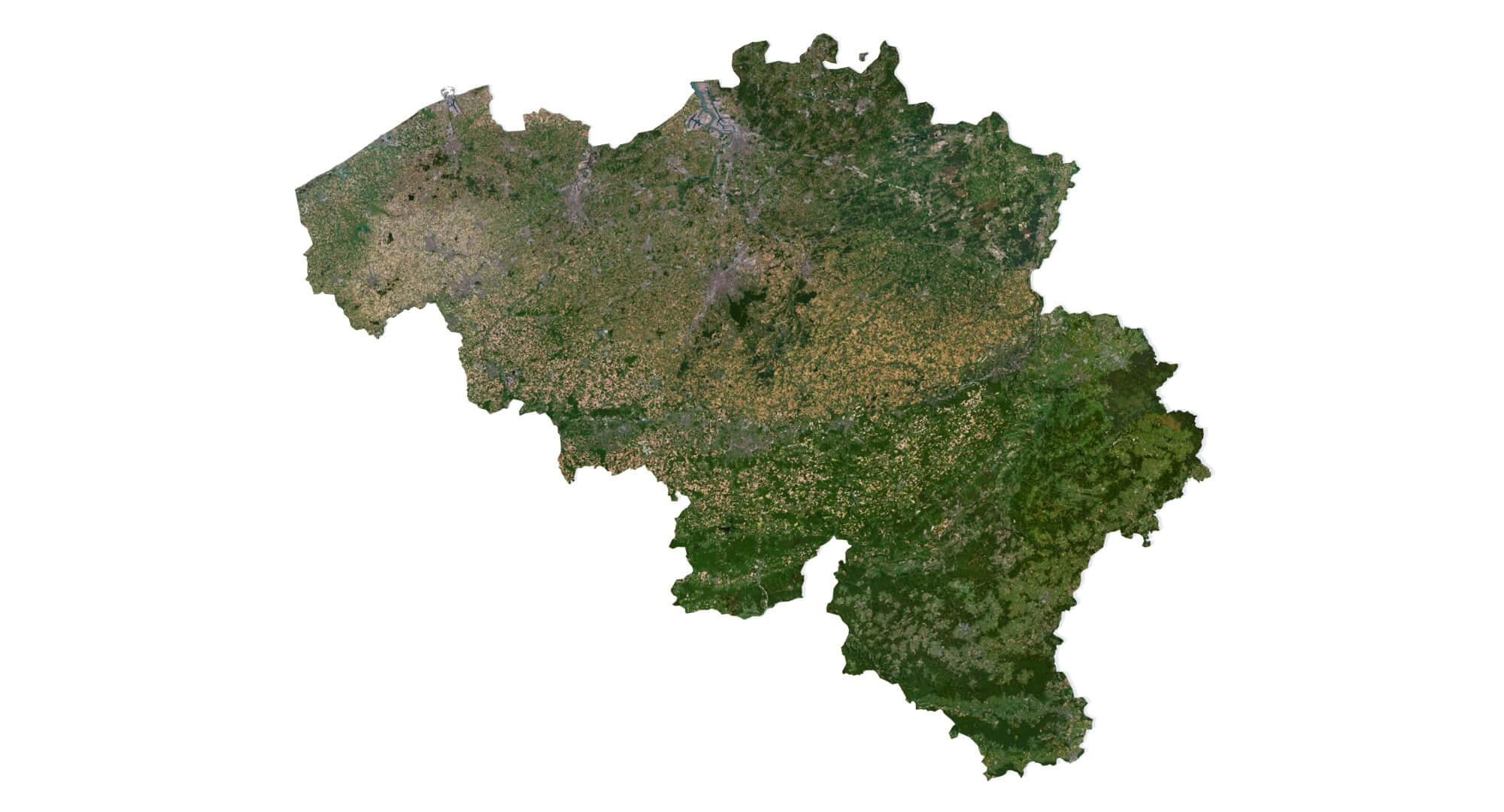 Belgium Terrain 3D Map by Shustrik