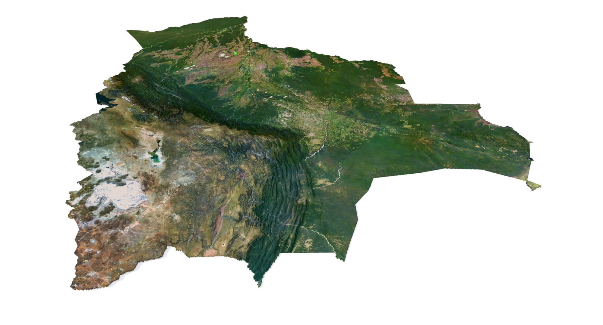 Bolivia Terrain 3D Map by Shustrik