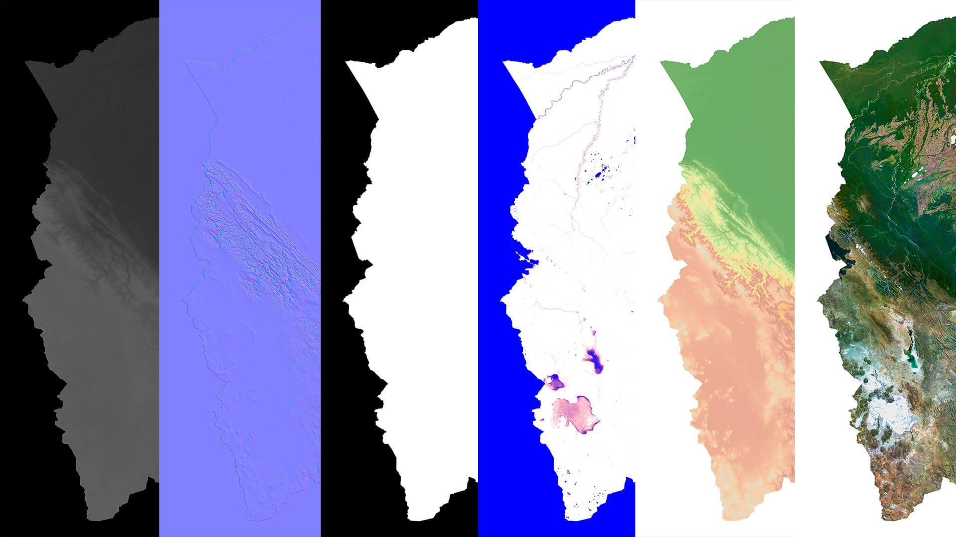Bolivia Terrain 3D Map by Shustrik