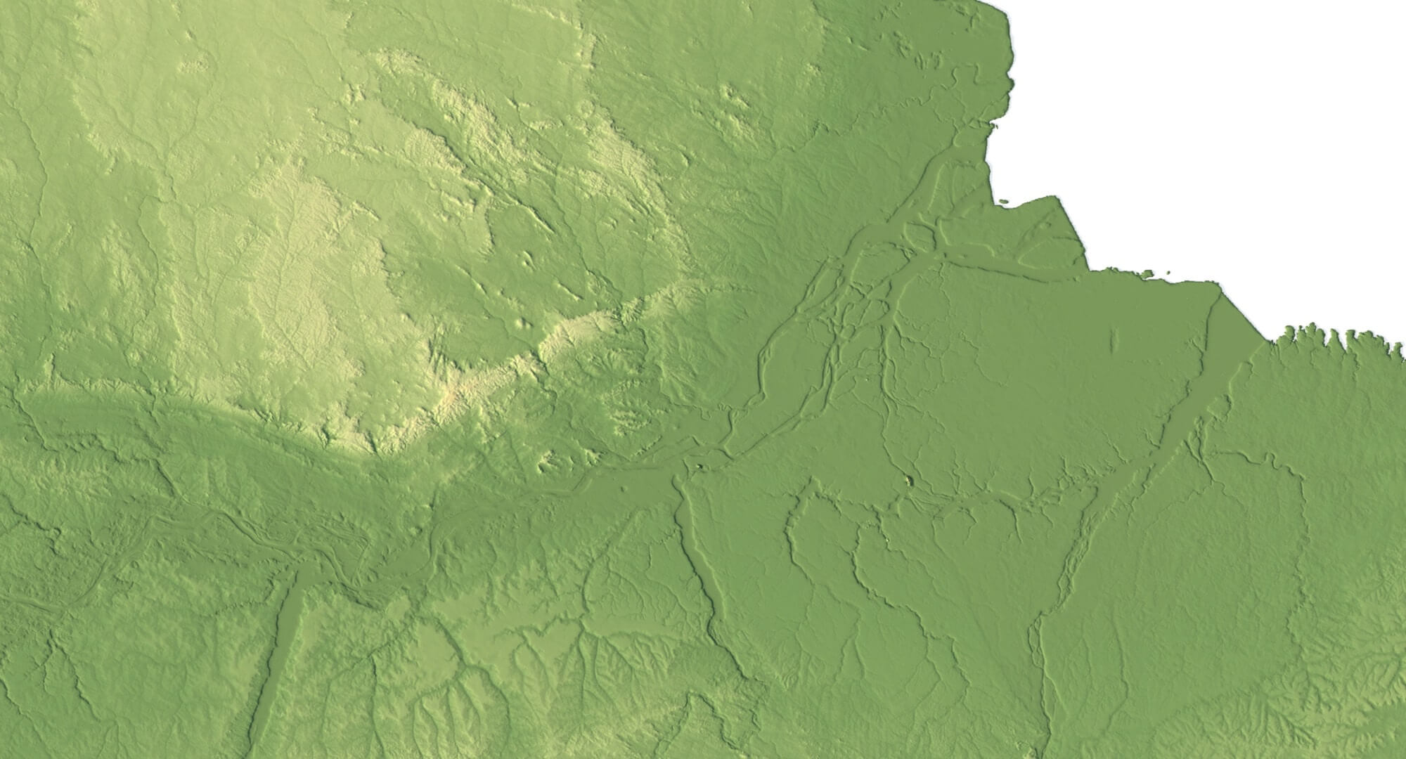 Brazil Terrain 3D Map by Shustrik