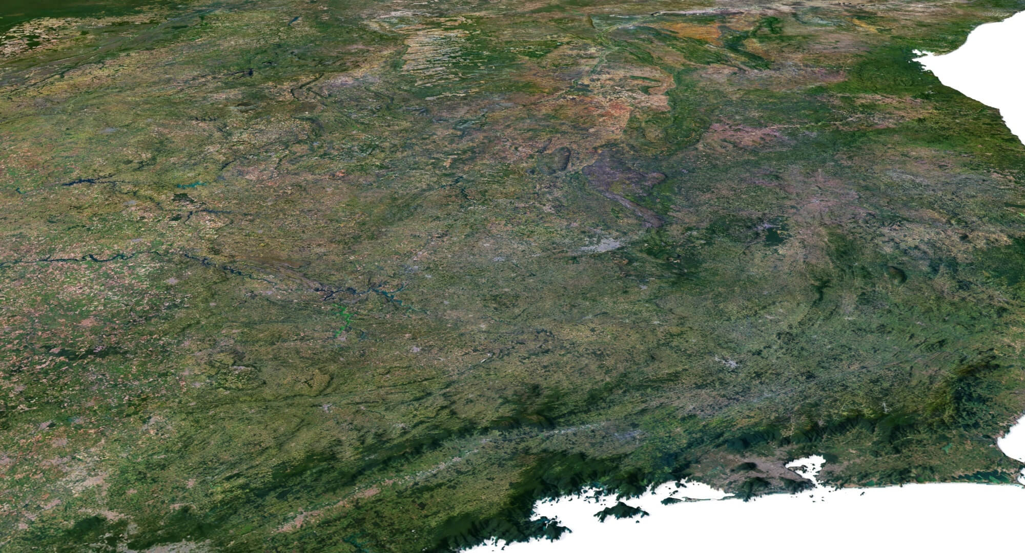 Brazil Terrain 3D Map by Shustrik