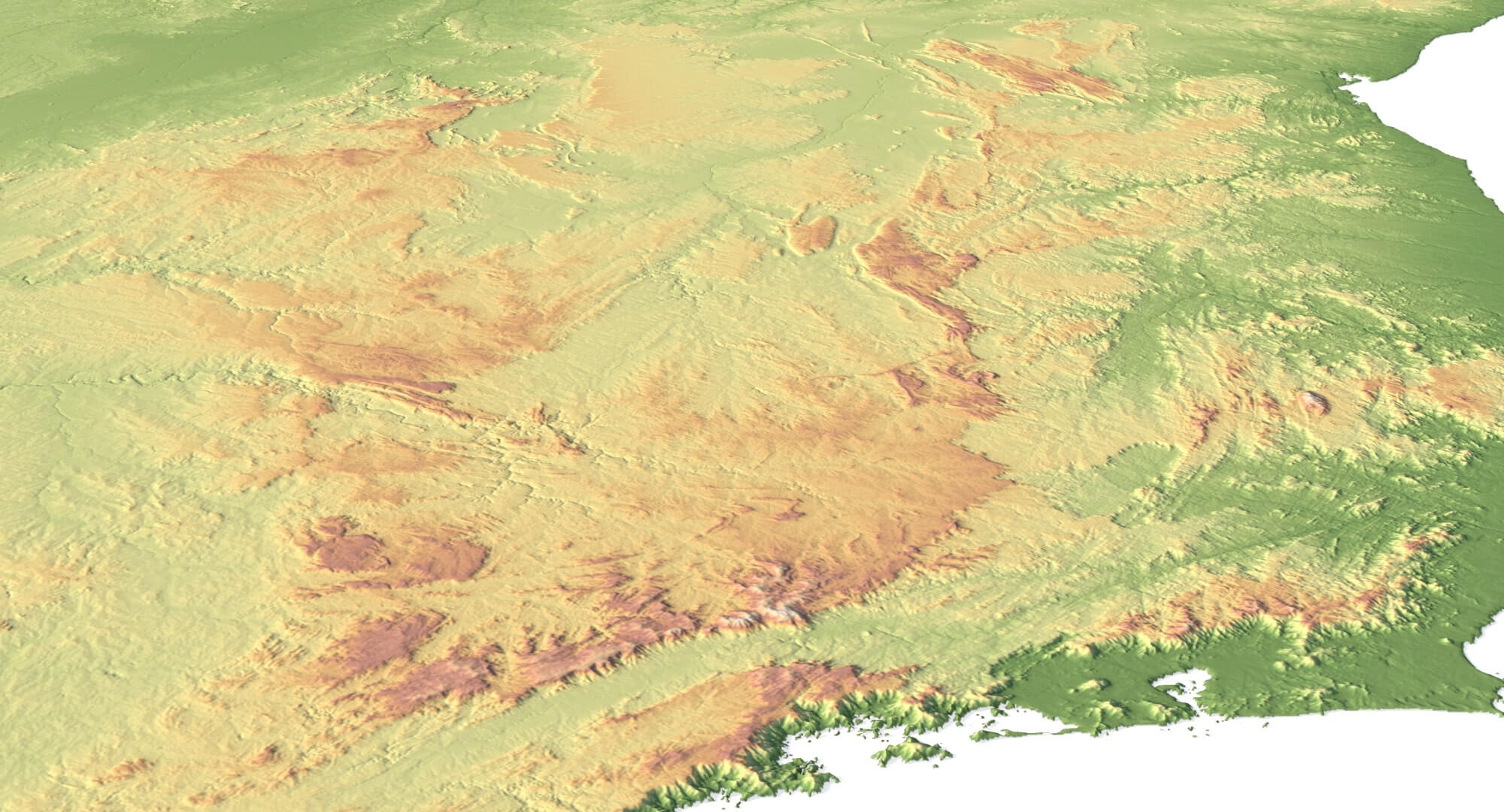 Brazil Terrain 3D Map by Shustrik