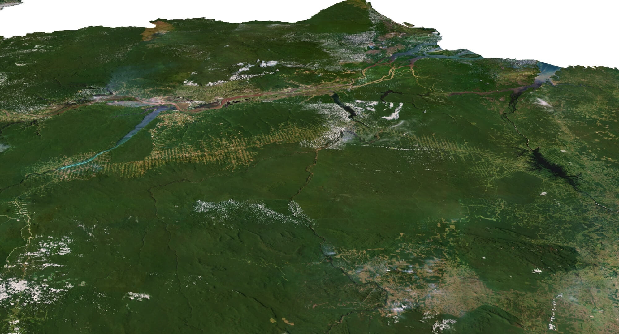 Brazil Terrain 3D Map by Shustrik