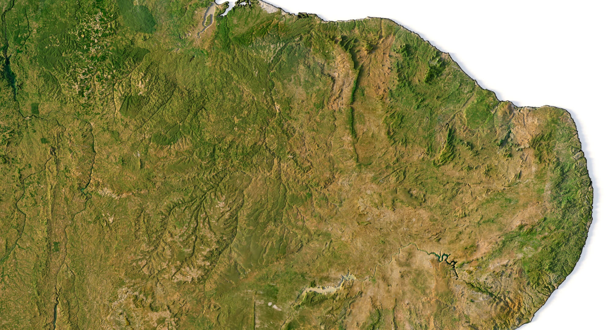Brazil Terrain - 3D Model by Shustrik
