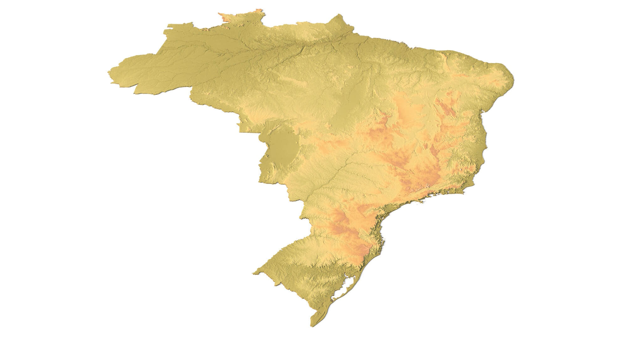 Brazil Terrain - 3D Model by Shustrik