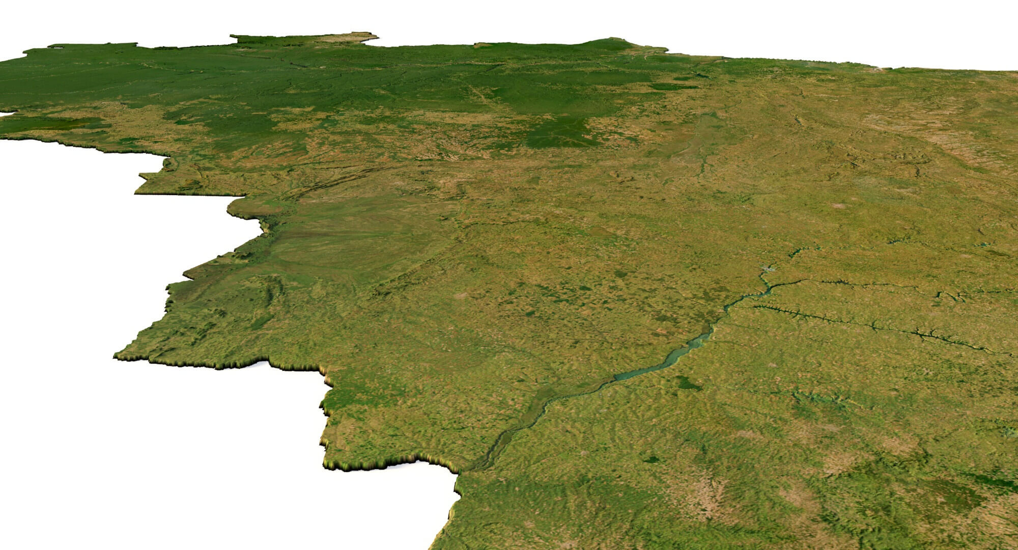 Brazil Terrain - 3D Model by Shustrik