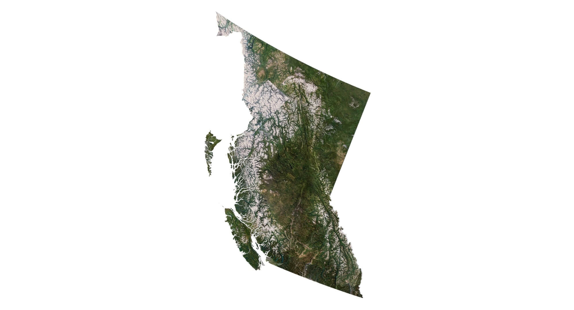 British Columbia Terrain 3D Map by Shustrik