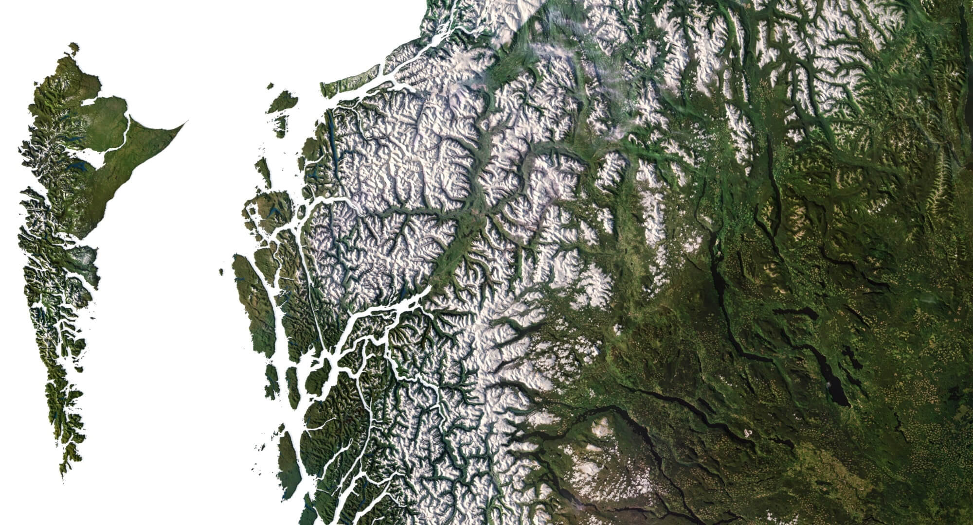 British Columbia Terrain 3D Map by Shustrik