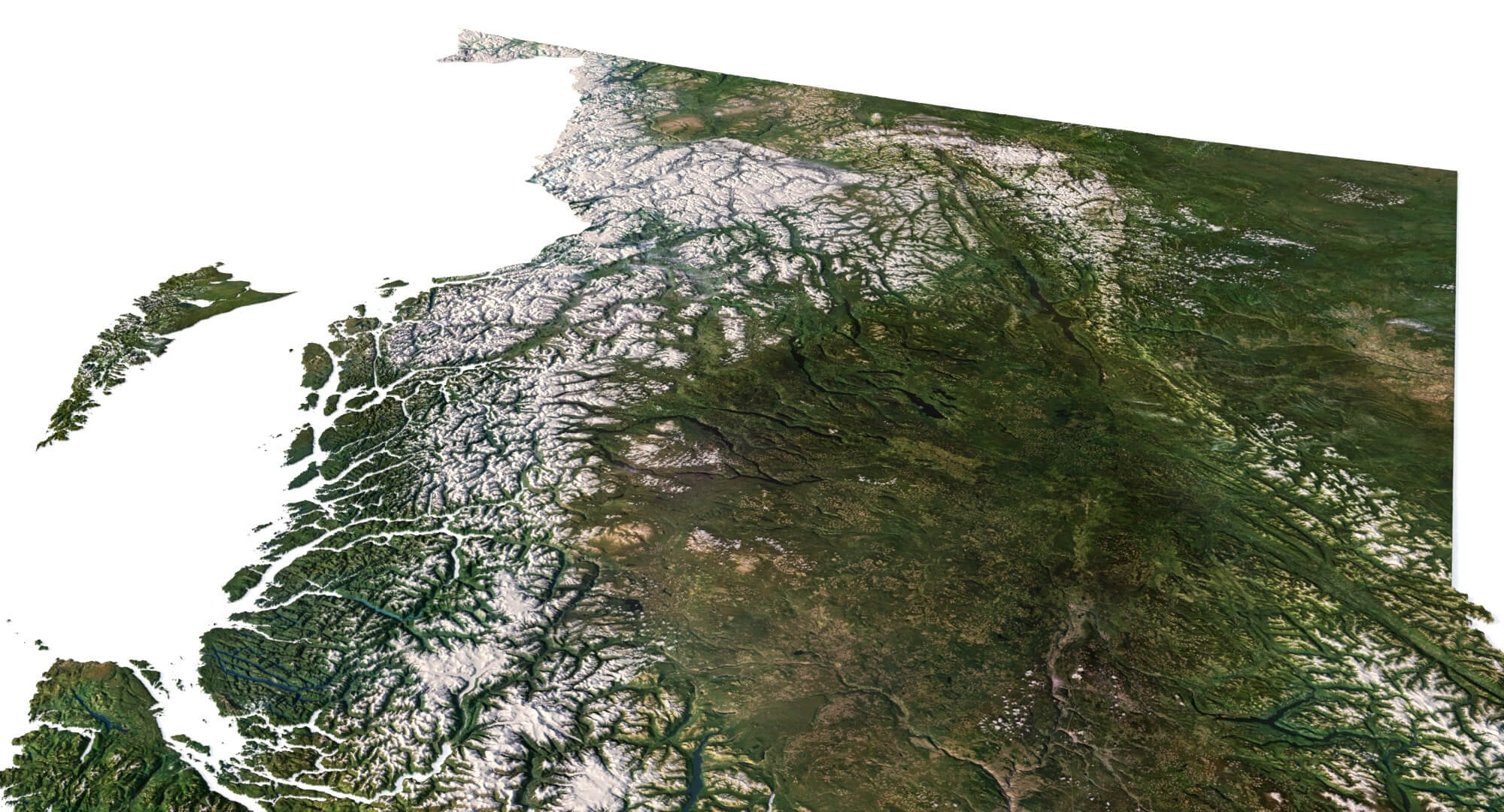 British Columbia Terrain 3D Map by Shustrik