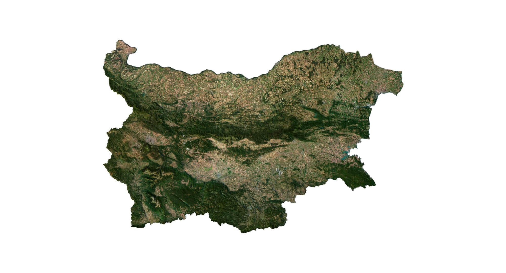 Bulgaria Terrain 3D Map by Shustrik