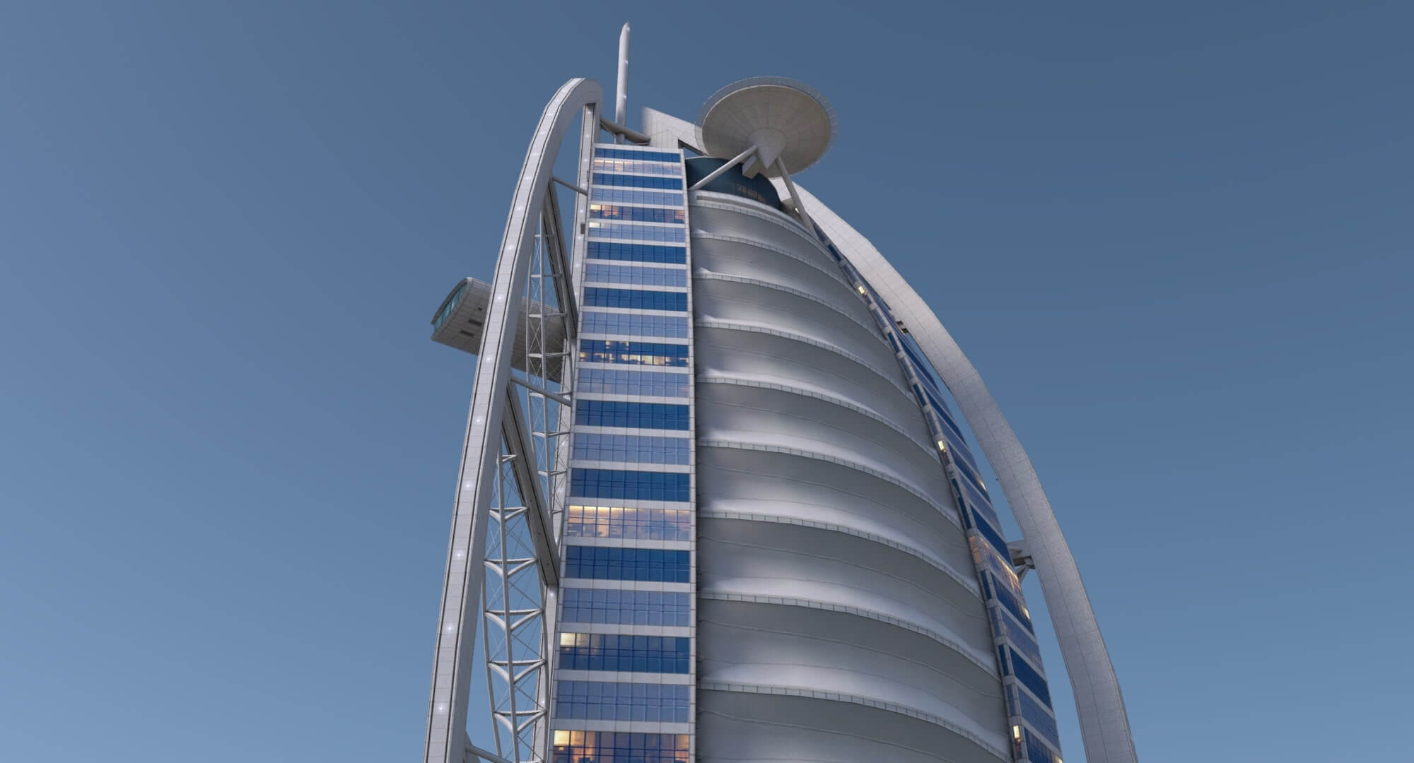 Burj Al Arab - 3D Model by Shustrik