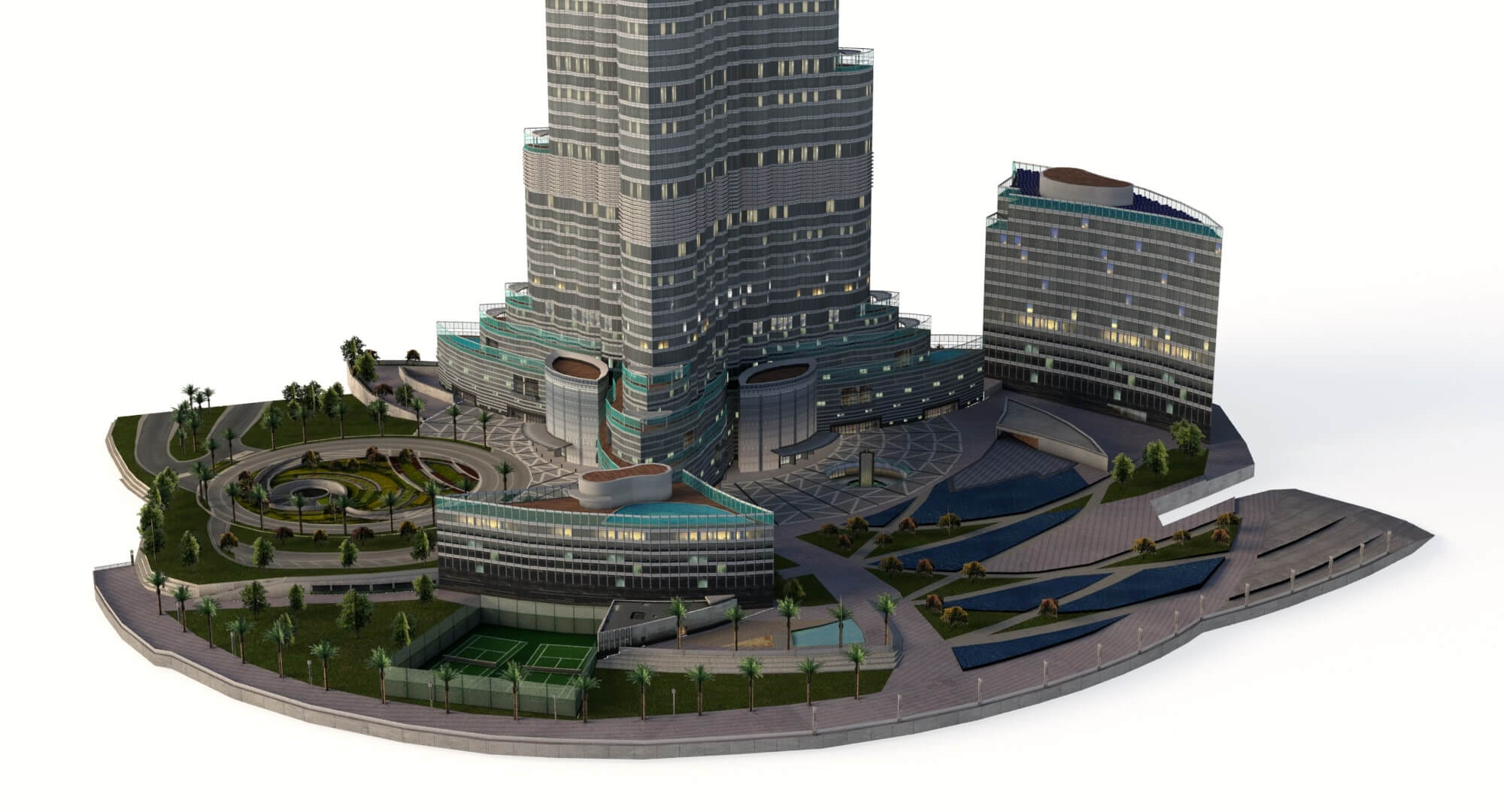 Burj Khalifa Dubai - 3D Model by Shustrik