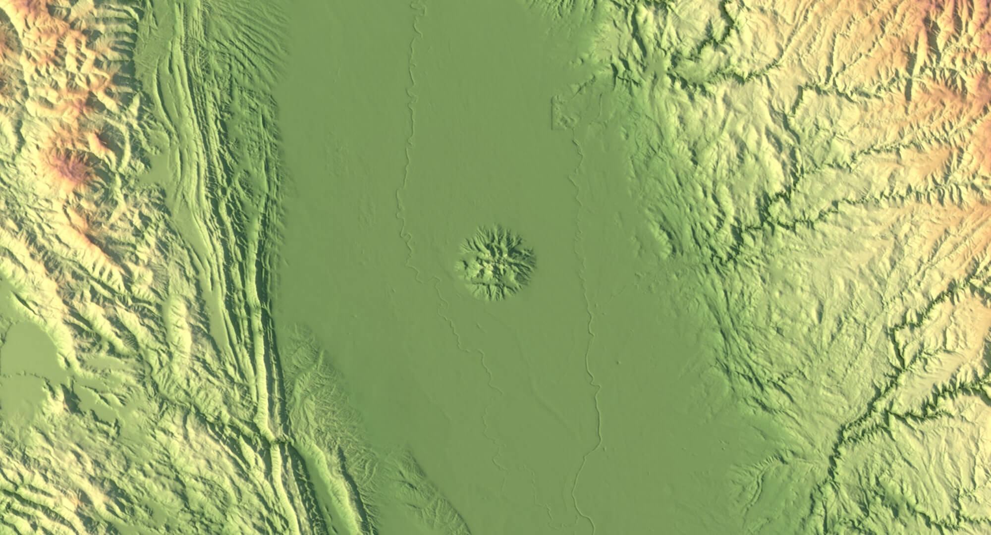 California State Terrain 3D Map by Shustrik